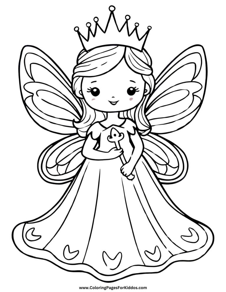 Fairy Coloring Pages: 10 Free Printable PDFs