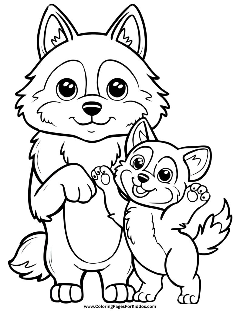 Wolf Coloring Pages: 10 Free Printable PDFs