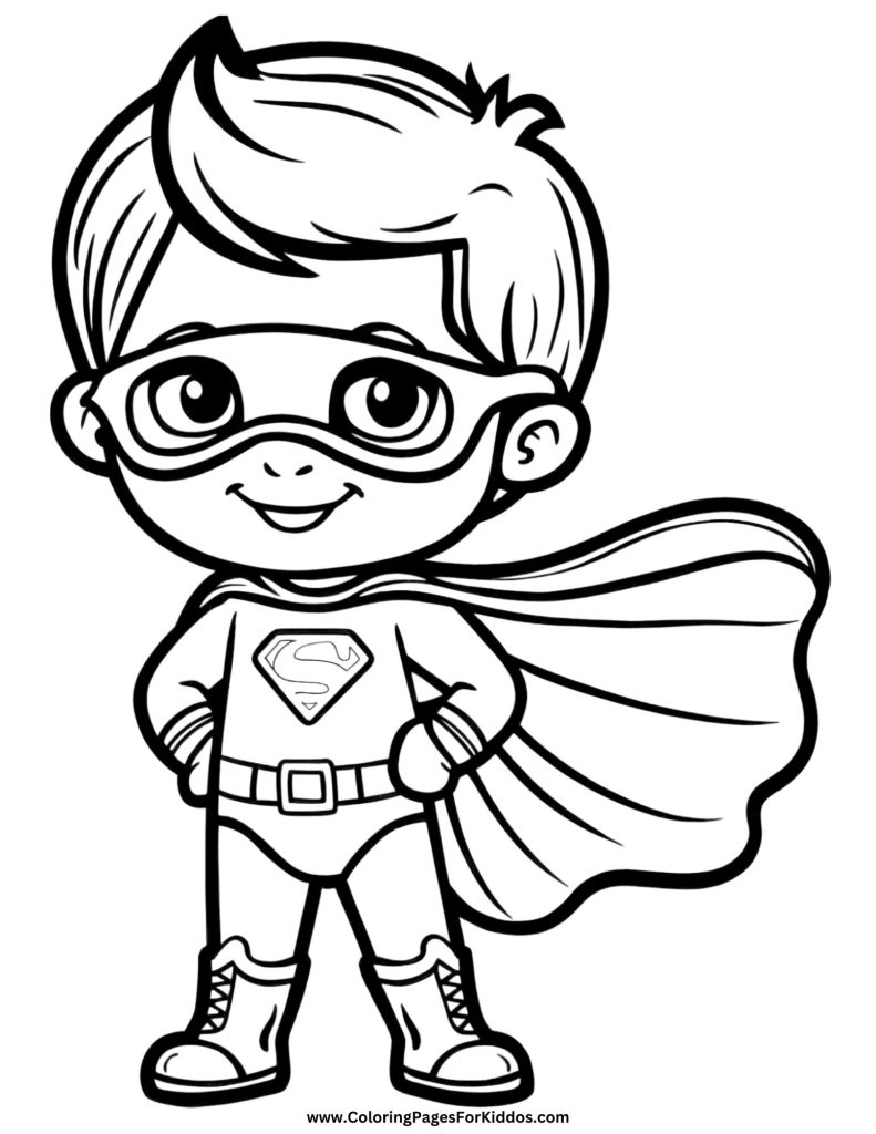 Boys Coloring Pages: 10 Free Printable PDF