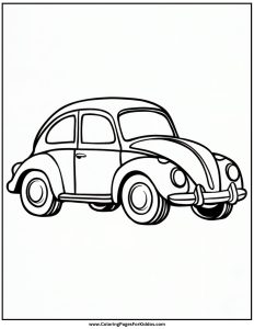 Car Coloring Pages: 10 Free Printable PDF