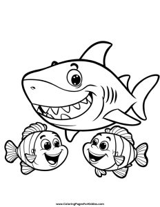 Shark Coloring Pages: 10 Free Printable PDF Sheets