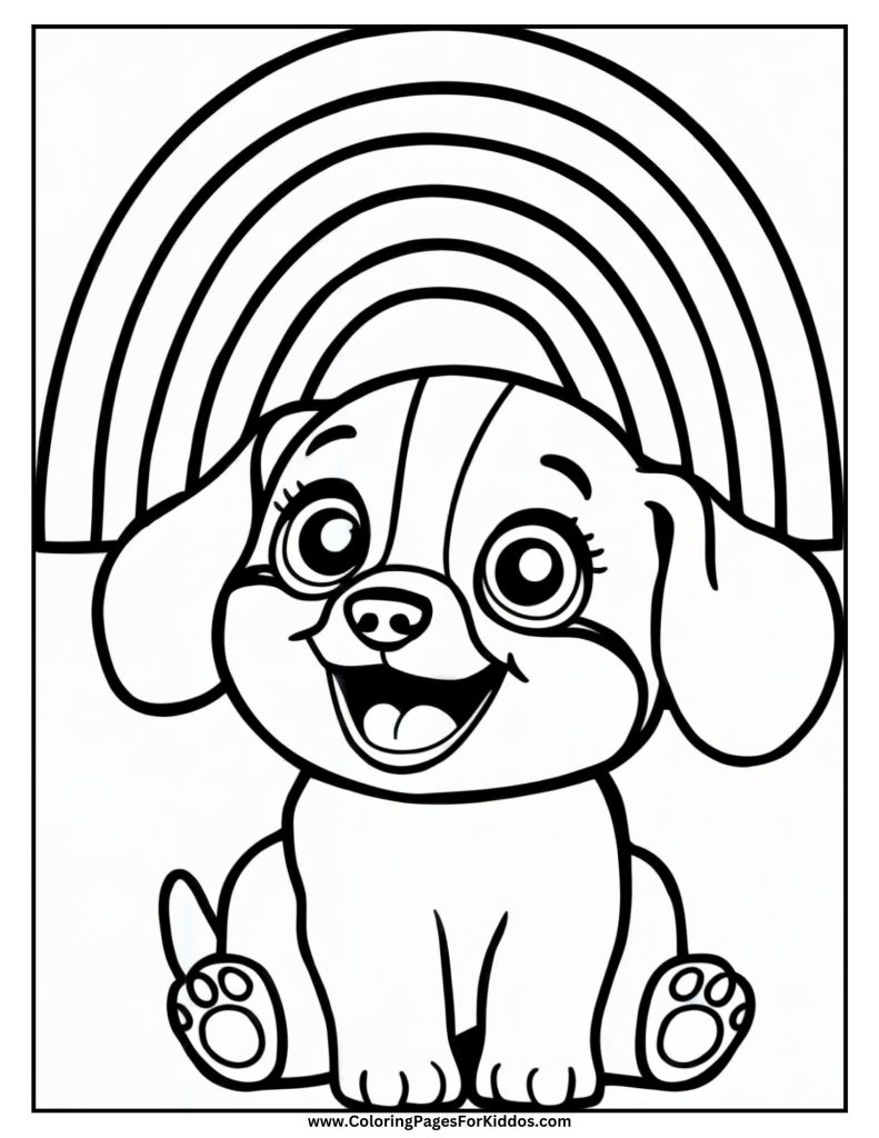 Puppy Coloring Pages: 10 Free Printable PDF