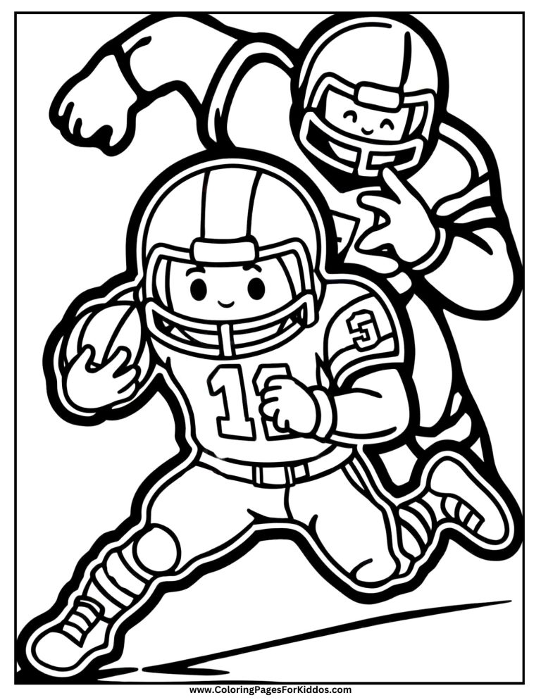 Football Coloring Pages: 10 Free Printable PDF