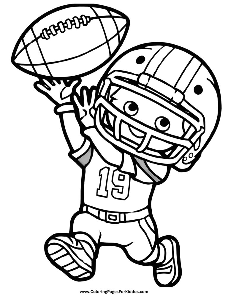 Football Coloring Pages: 10 Free Printable PDF