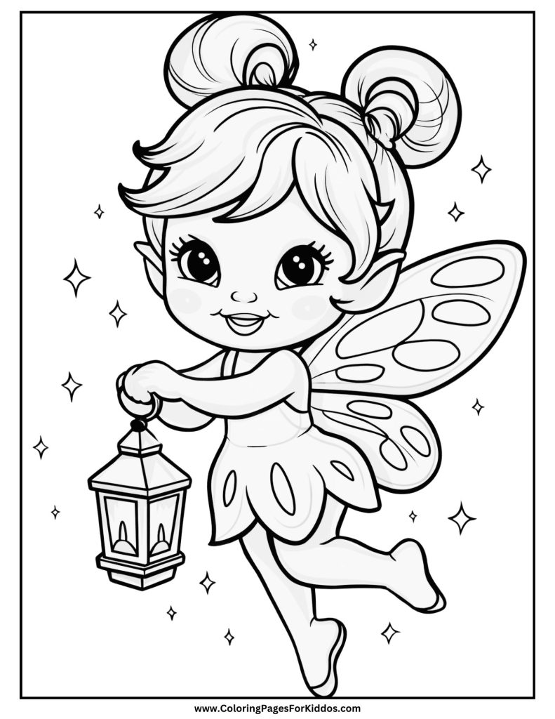 Fairy Coloring Pages: 10 Free Printable PDFs