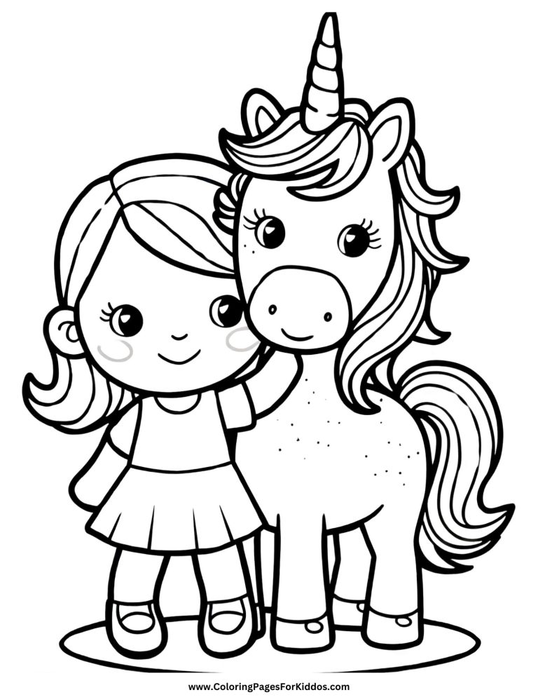 Girl Coloring Pages: 10 Free Printable PDF