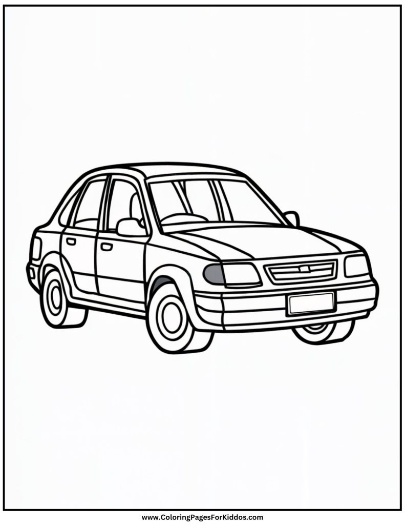 Car Coloring Pages: 10 Free Printable PDF