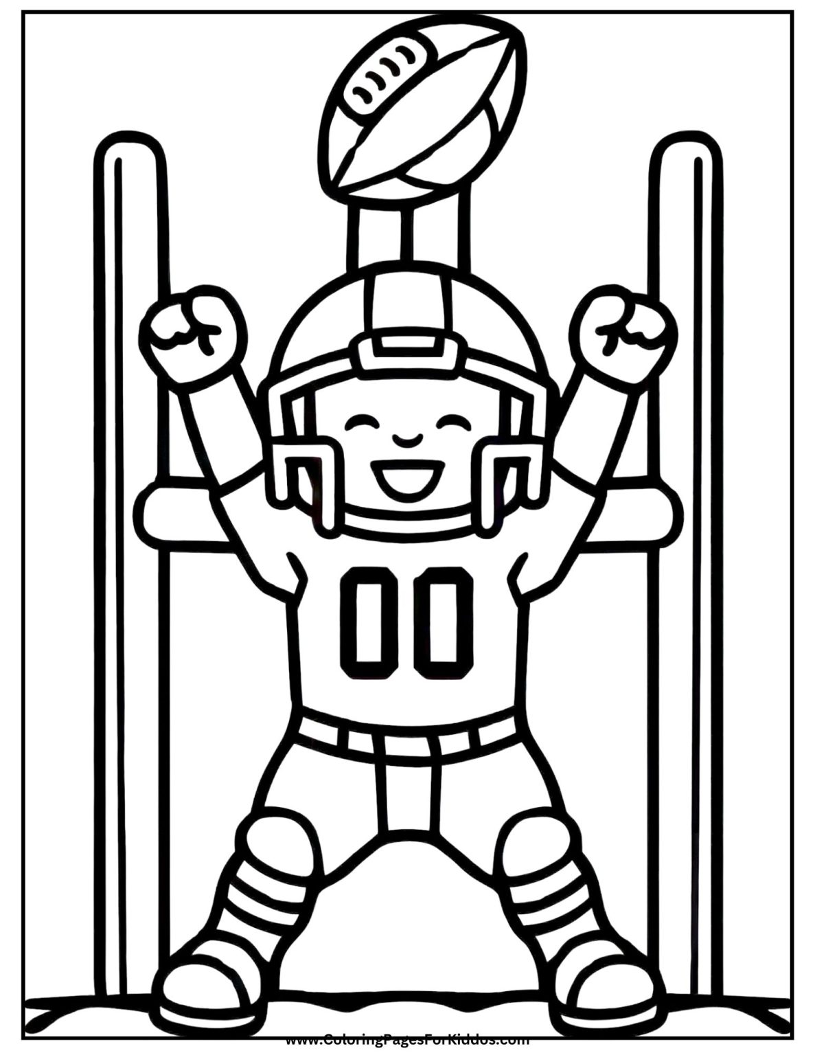 Football Coloring Pages: 10 Free Printable PDF
