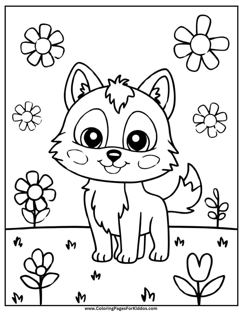 Wolf Coloring Pages: 10 Free Printable PDFs