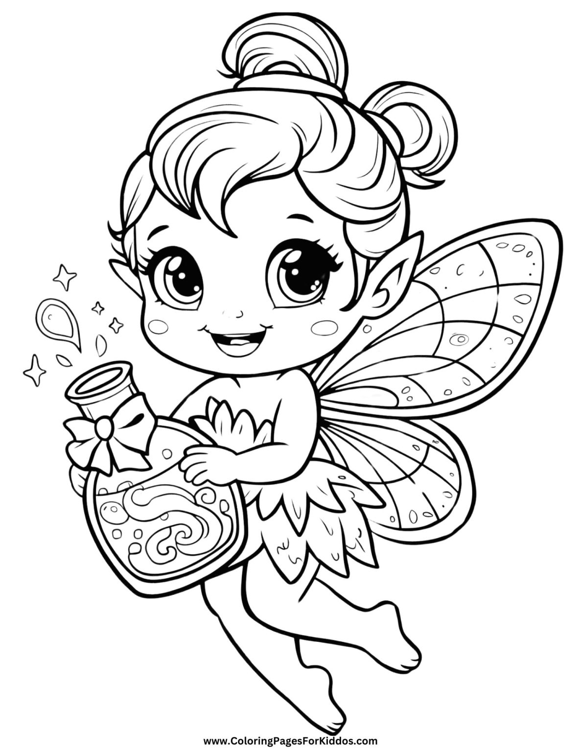 Fairy Coloring Pages: 10 Free Printable PDFs