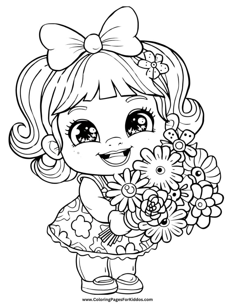 Girl Coloring Pages: 10 Free Printable PDF