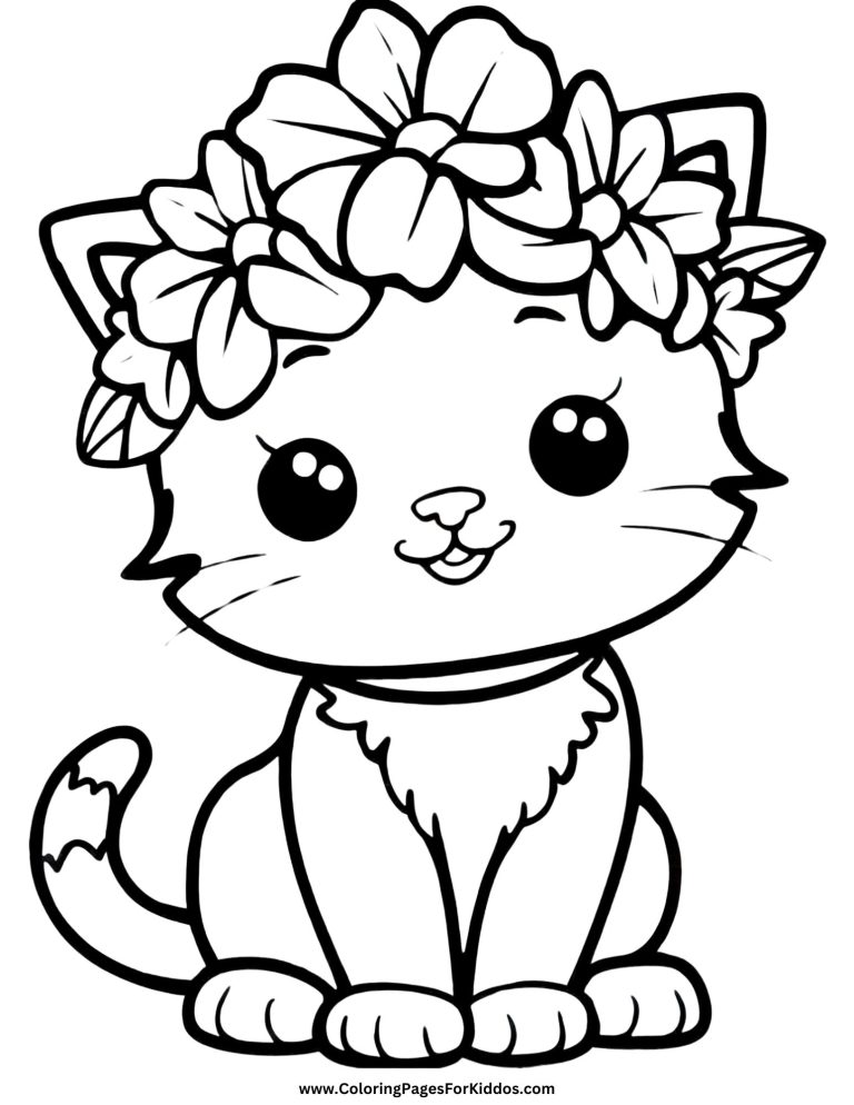 Kitten Coloring Pages: 10 Free Printable PDF