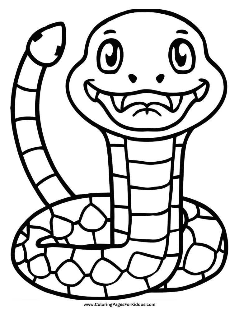 Snake Coloring Pages: 10 Free Printable PDFs