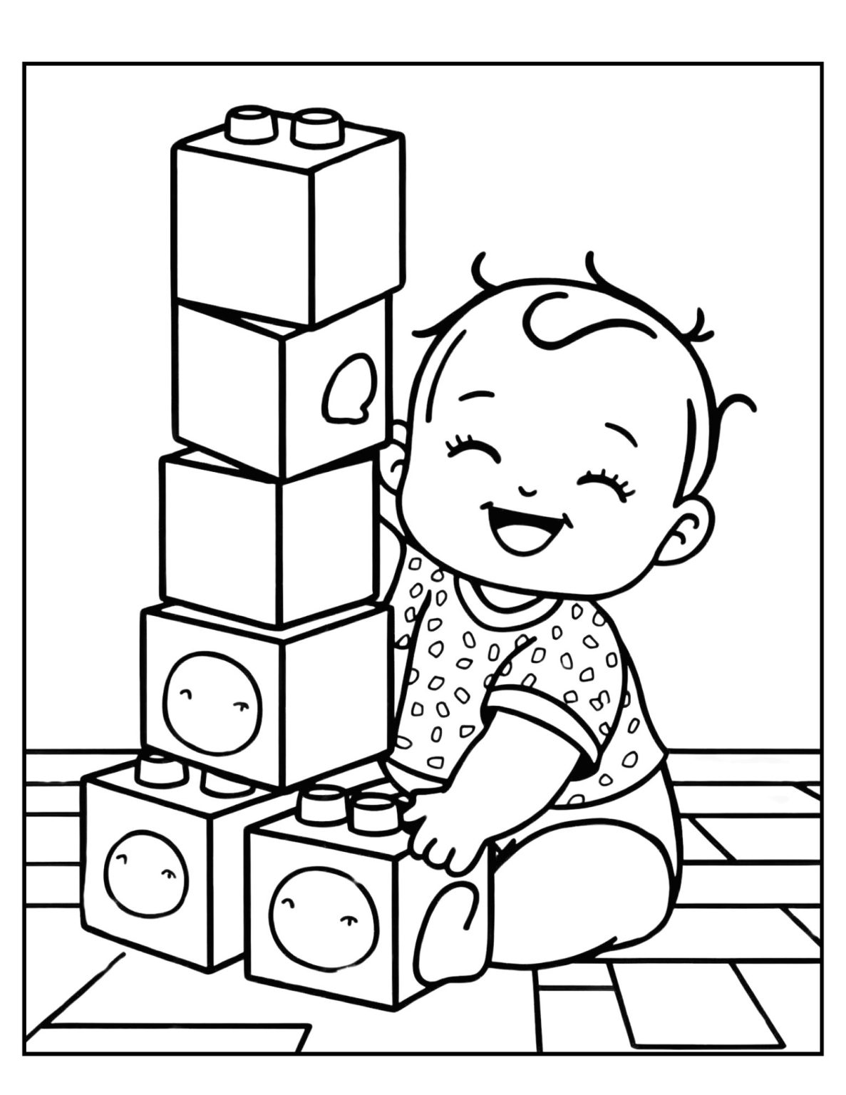 Baby Coloring Pages: 10 Free Printable PDFs