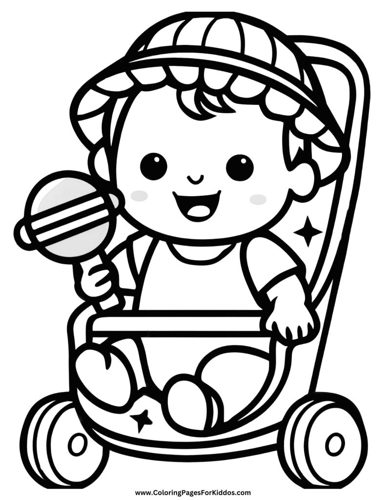 Baby Coloring Pages: 10 Free Printable PDFs