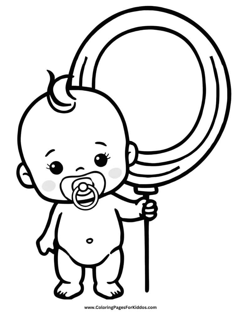 Baby Coloring Pages: 10 Free Printable PDFs