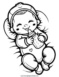 Baby Coloring Pages: 10 Free Printable PDFs