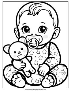 Baby Coloring Pages: 10 Free Printable PDFs