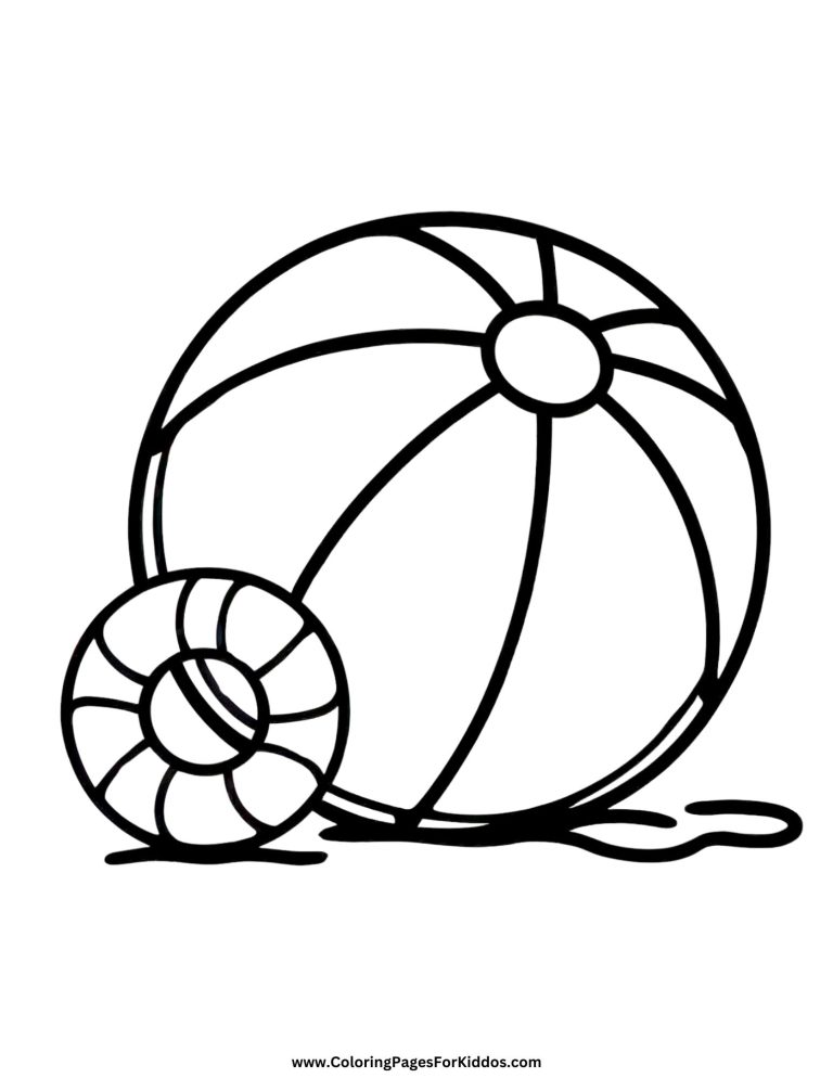 Beach Coloring Pages: 10 Free Printable PDFs