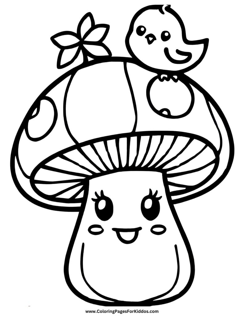 Mushroom Coloring Pages: 10 Free Printable PDFs
