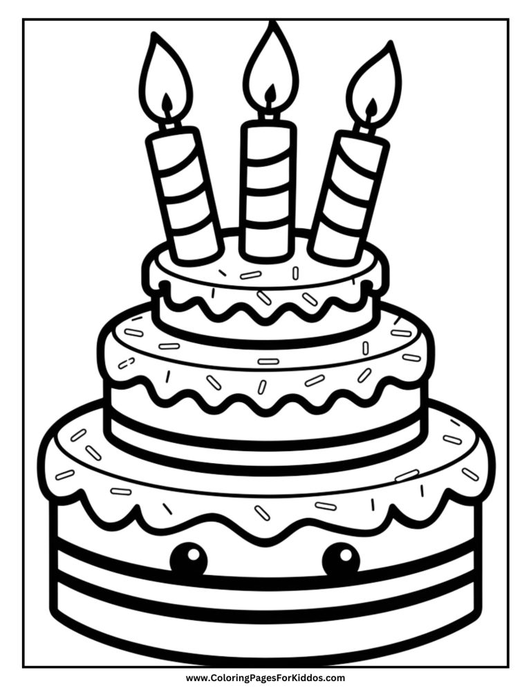 Birthday Coloring Pages: 10 Free Printable PDFs