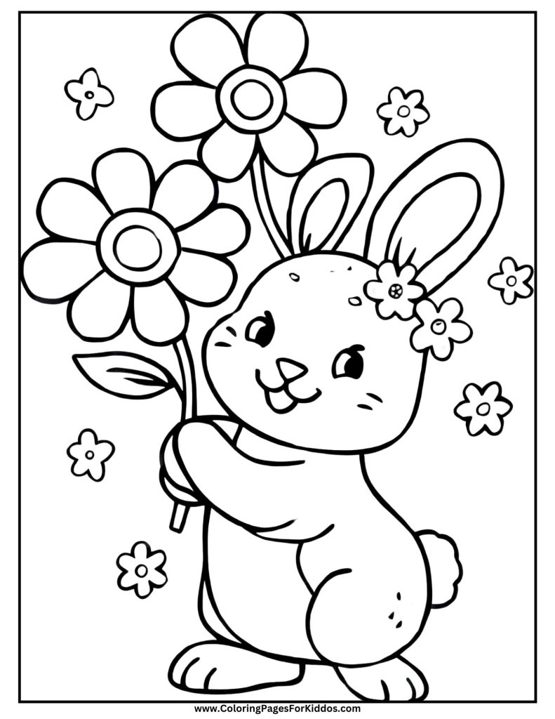 Bunny Coloring Pages: 10 Free Printable PDFs