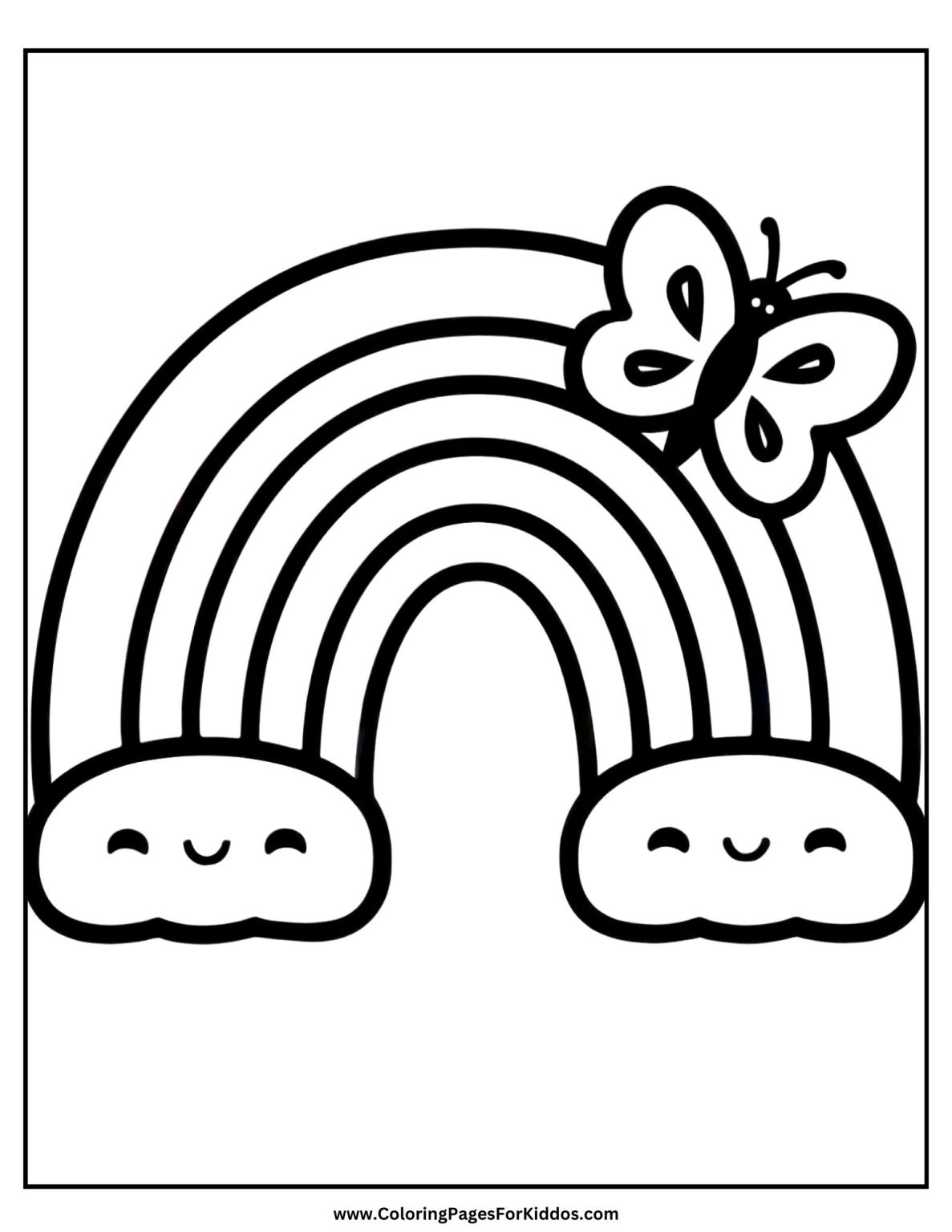 Rainbow Coloring Pages: 10 Free Printable PDFs