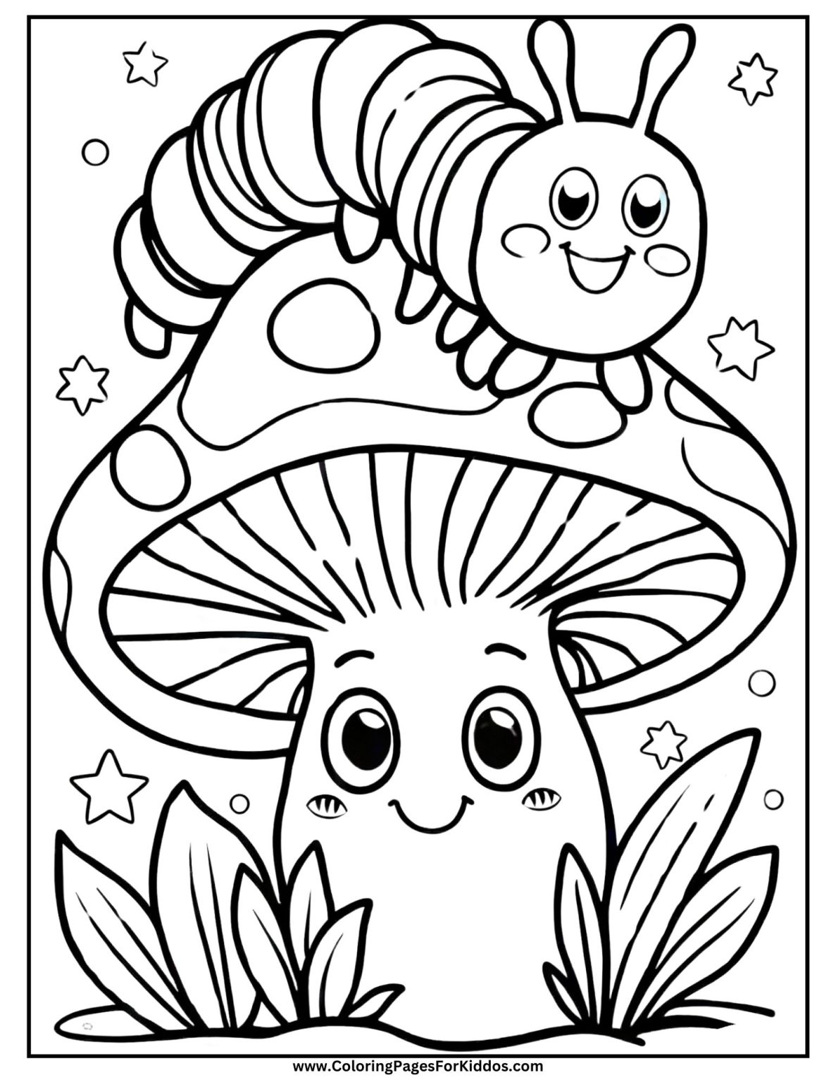 Mushroom Coloring Pages: 10 Free Printable PDFs