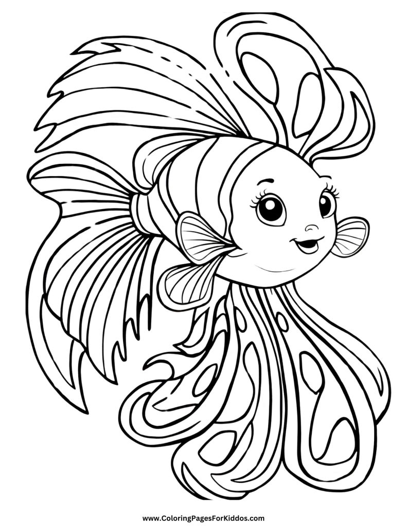 Fish Coloring Pages: 10 Free Printable PDFs
