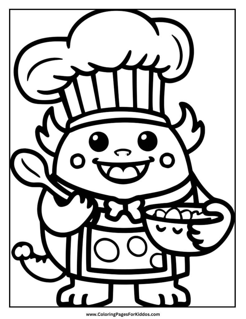 Monster Coloring Pages: 10 Free Printable PDFs