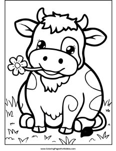 Cow Coloring Pages: 10 Free Printable PDFs