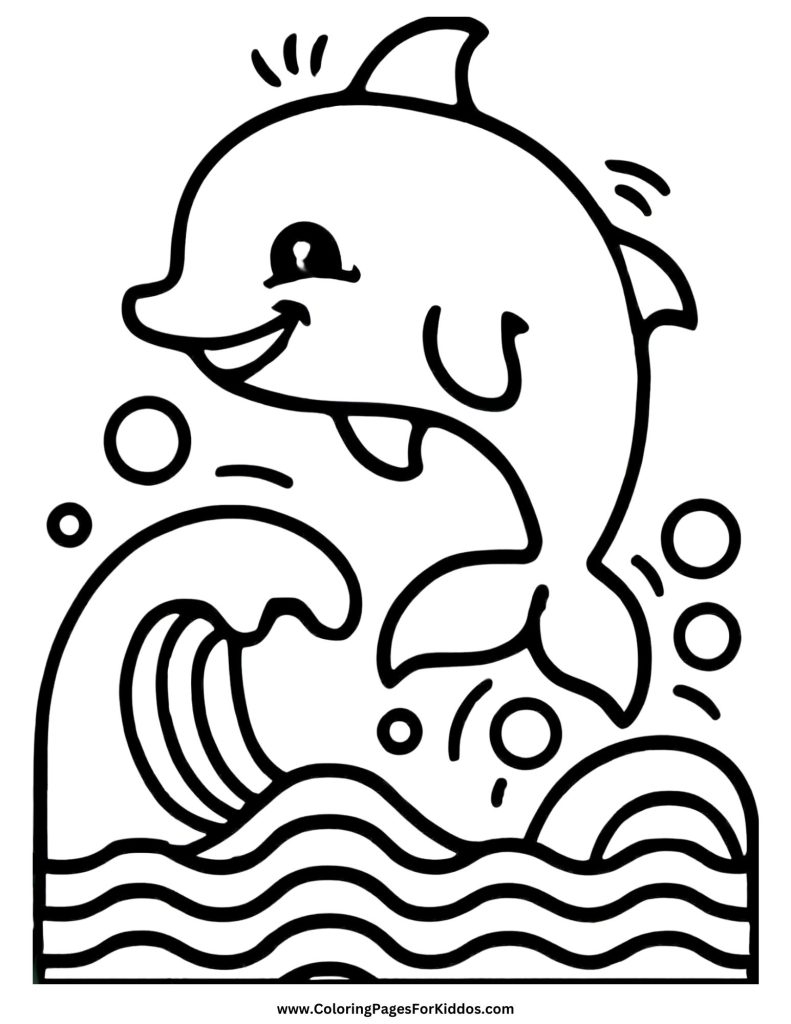 Dolphin Coloring Pages: 10 Free Printable PDFs
