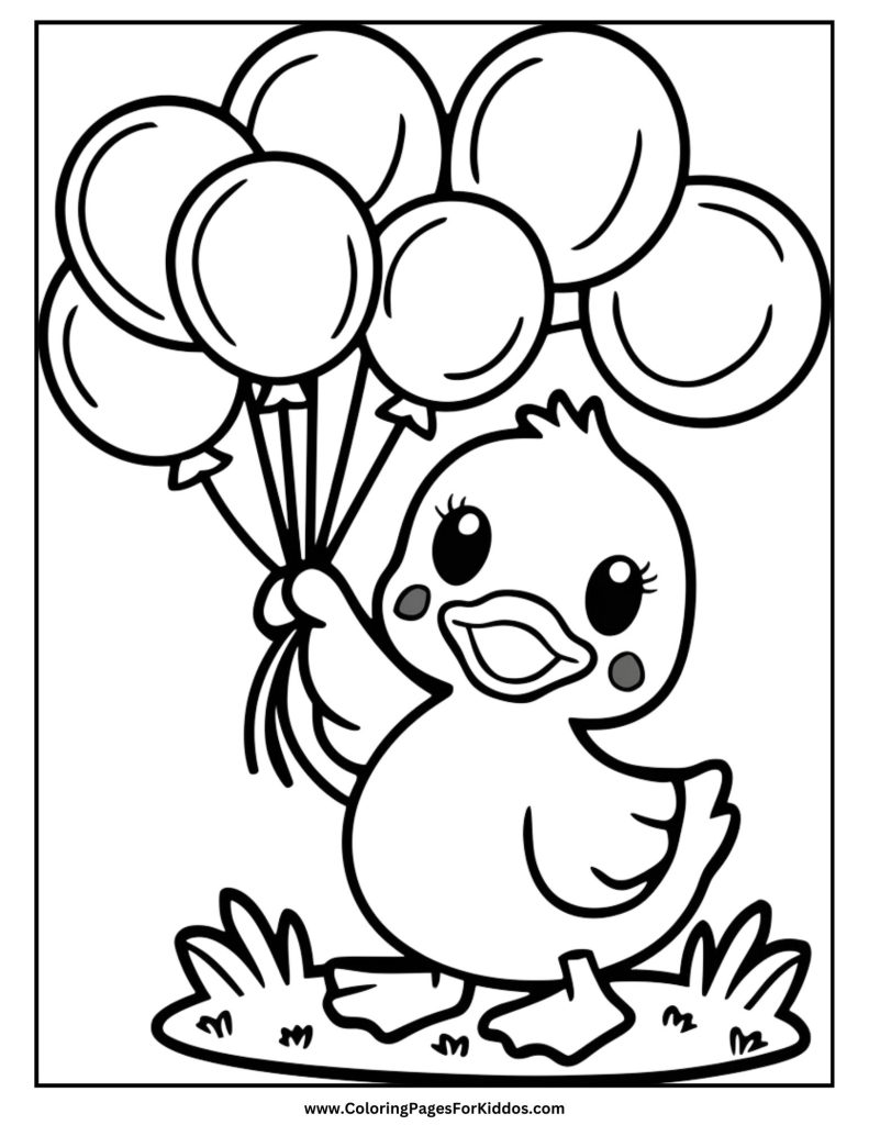 Duck Coloring Pages: 10 Free Printable PDFs