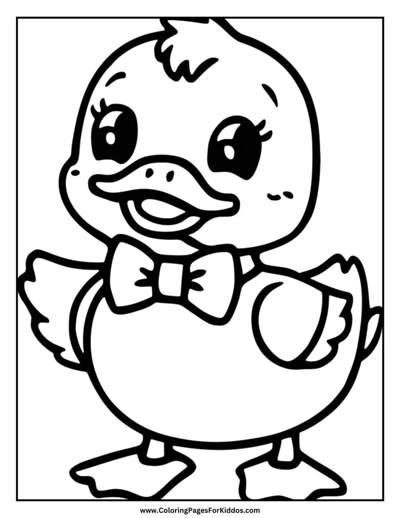 Duck Coloring Pages: 10 Free Printable PDFs