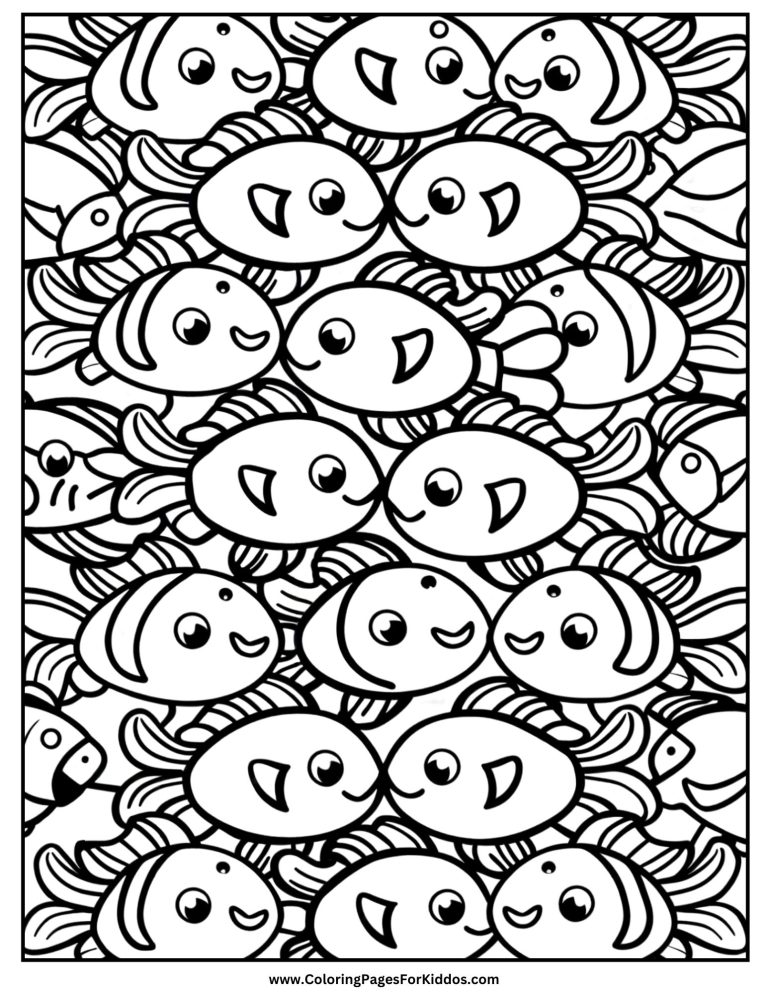 Fish Coloring Pages: 10 Free Printable PDFs