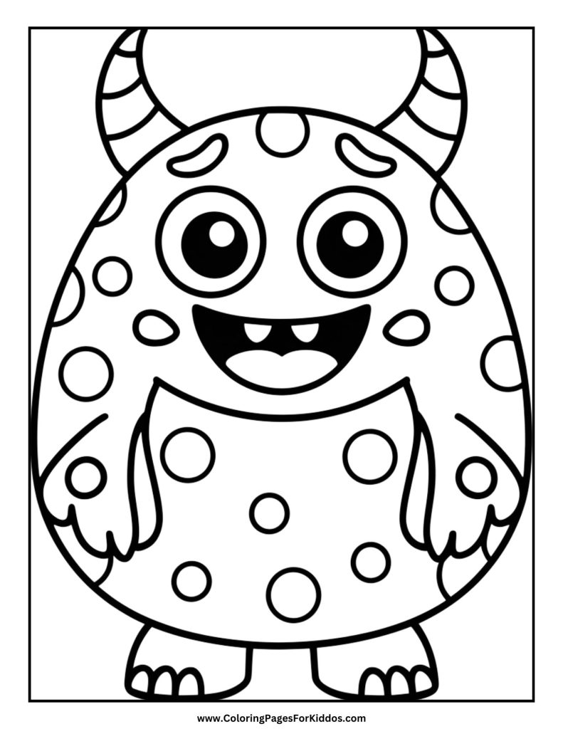 Monster Coloring Pages: 10 Free Printable PDFs