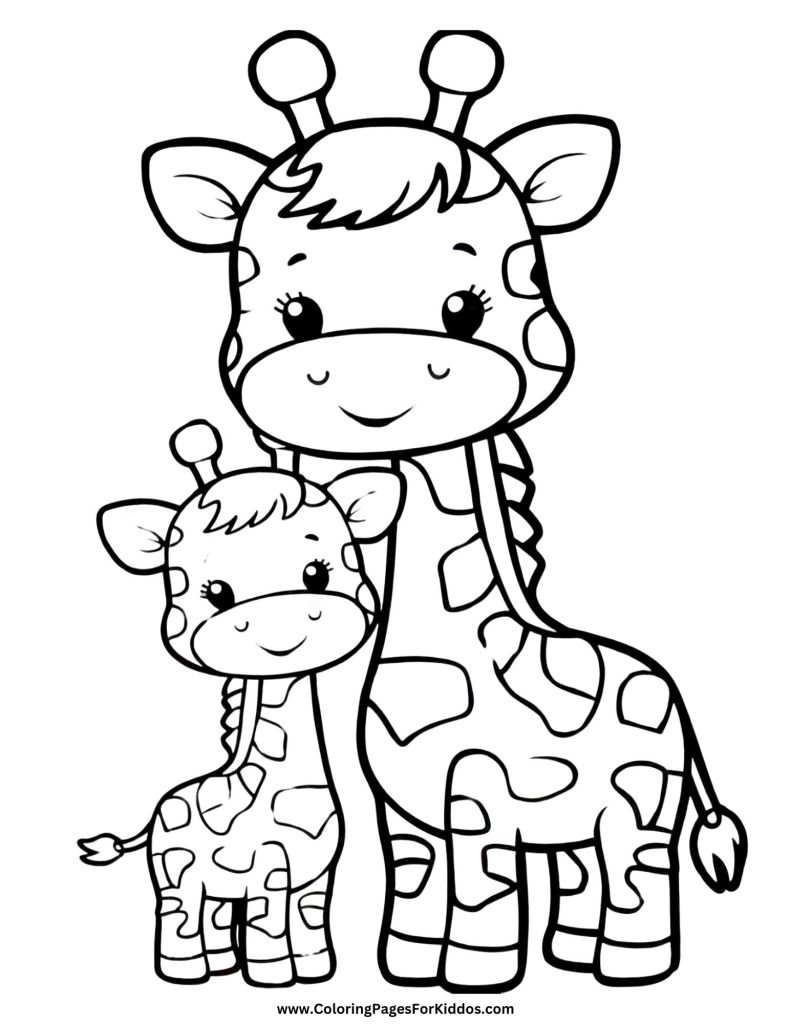 Giraffe Coloring Pages: 10 Free Printable PDFs