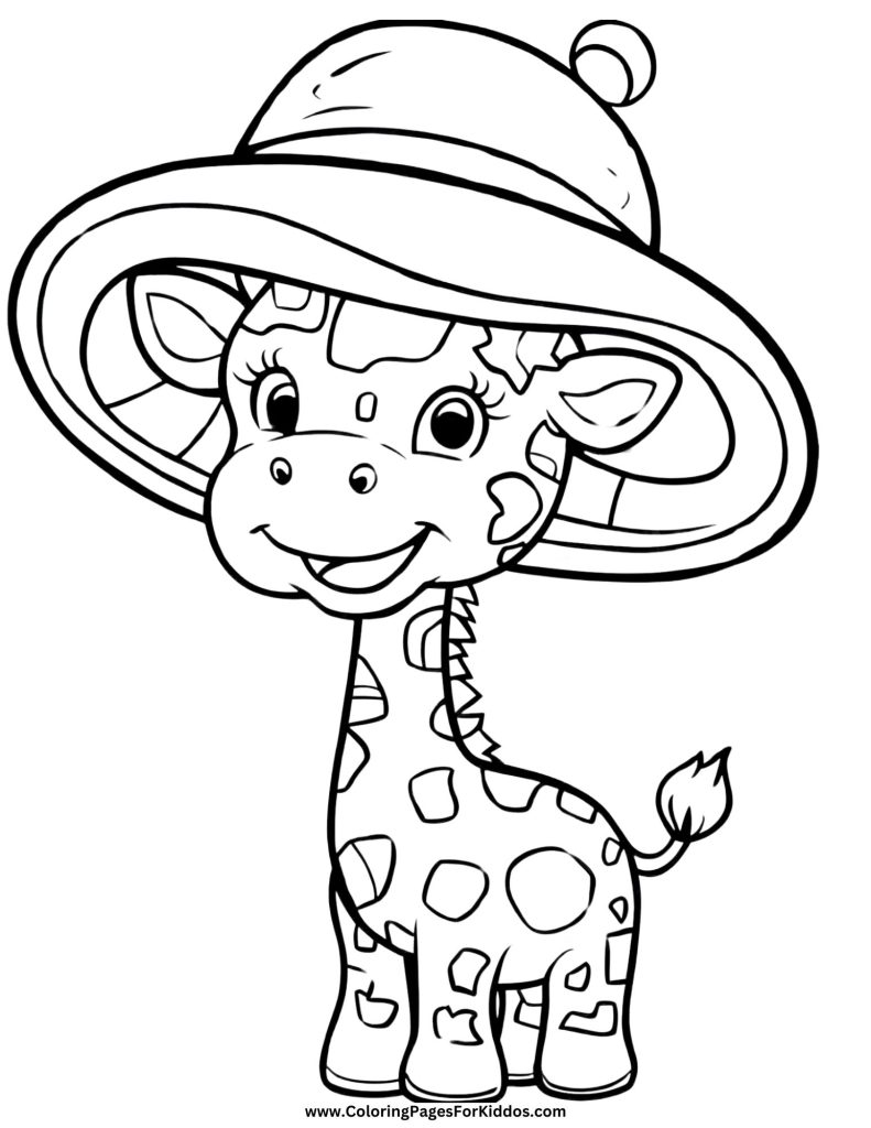 Giraffe Coloring Pages: 10 Free Printable PDFs