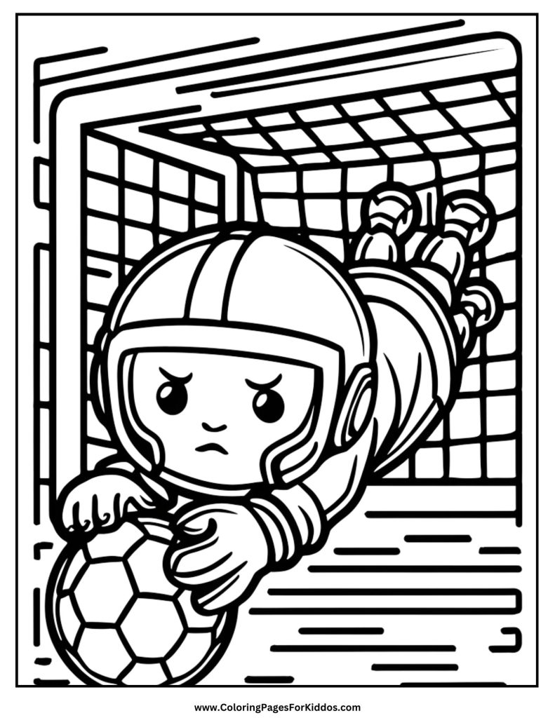 Soccer Coloring Pages: 10 Free Printable PDFs