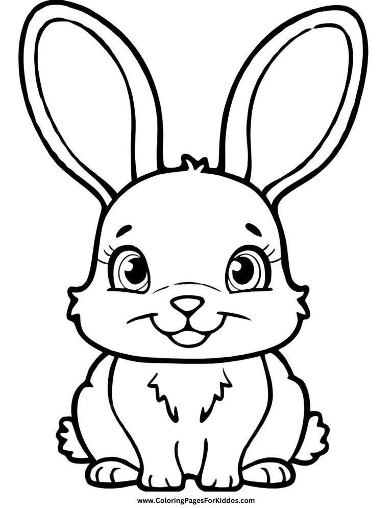 Bunny Coloring Pages: 10 Free Printable PDFs