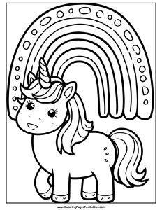 Rainbow Coloring Pages: 10 Free Printable PDFs