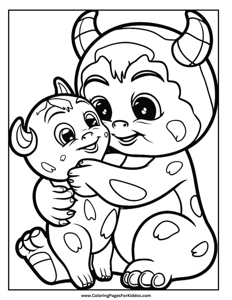 Monster Coloring Pages: 10 Free Printable PDFs