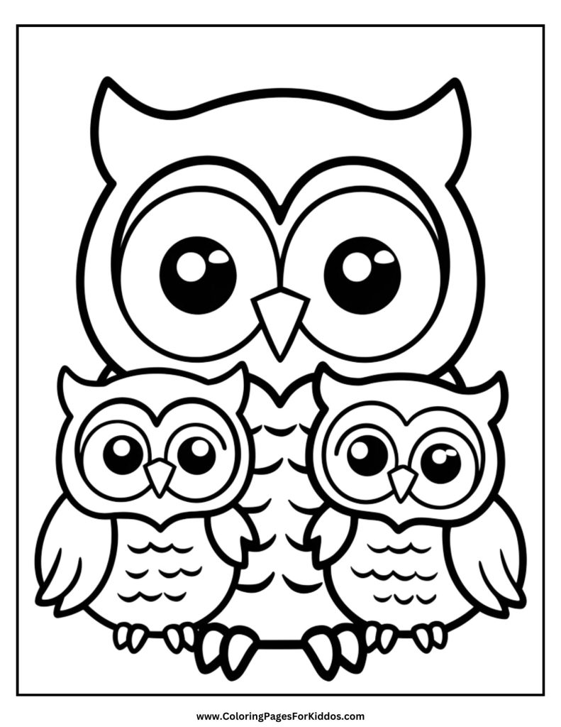 Owl Coloring Pages: 10 Free Printable PDFs
