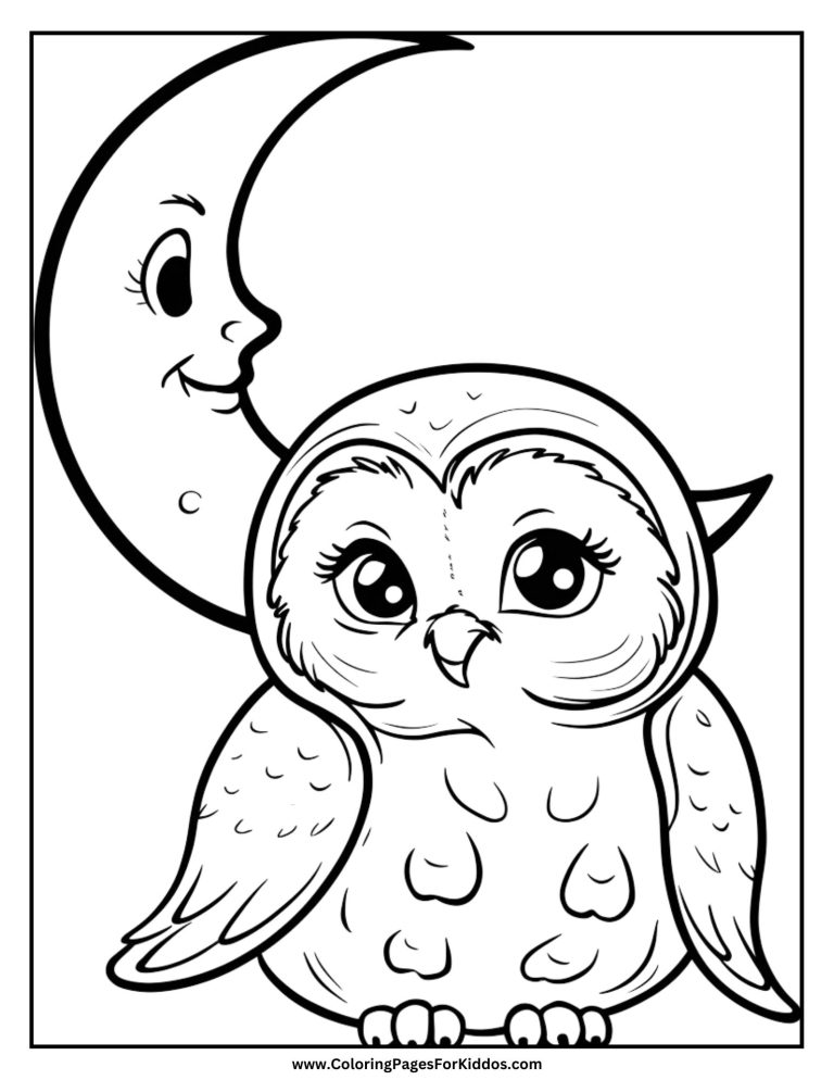 Owl Coloring Pages: 10 Free Printable PDFs