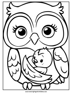 Owl Coloring Pages: 10 Free Printable PDFs