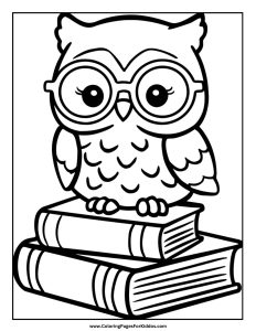 Owl Coloring Pages: 10 Free Printable PDFs