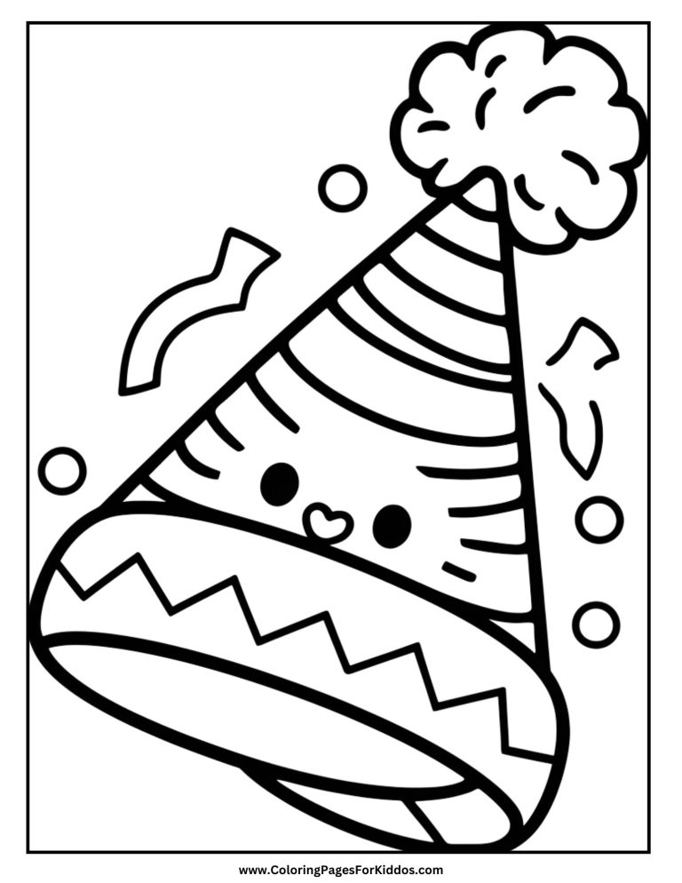 Birthday Coloring Pages: 10 Free Printable PDFs