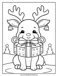 Reindeer Coloring Pages: 10 Free Printable PDFs