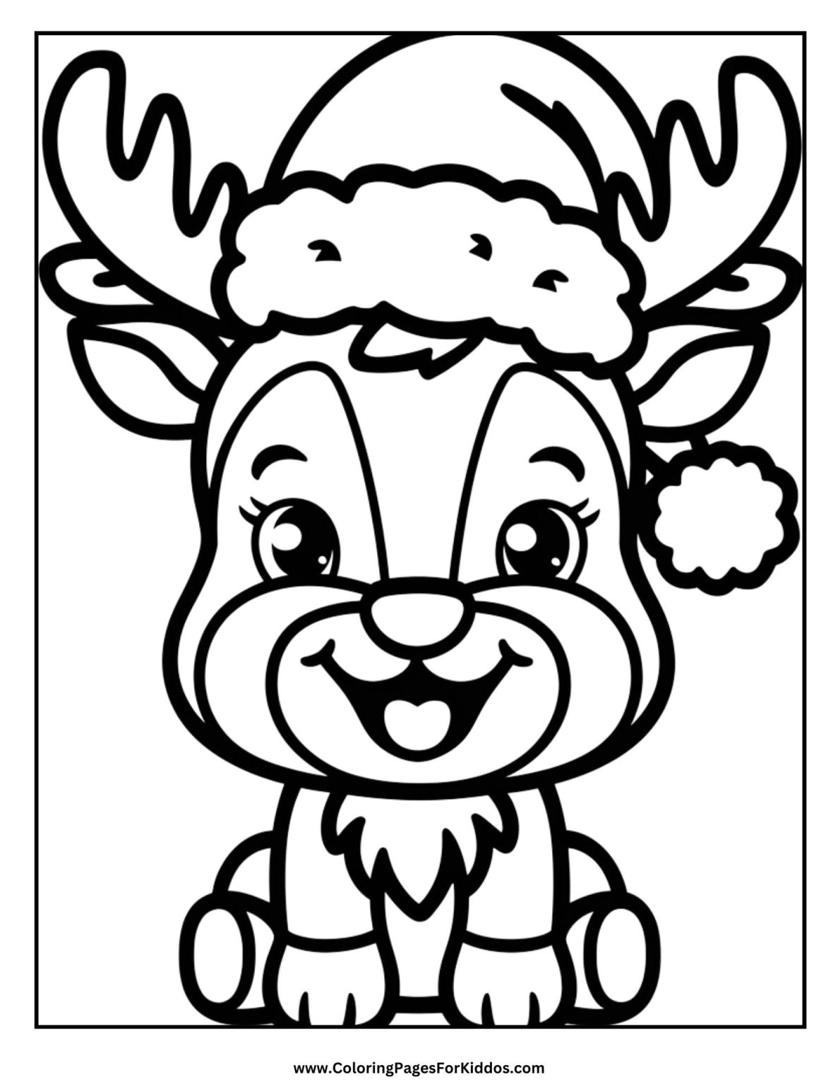 Reindeer Coloring Pages: 10 Free Printable PDFs