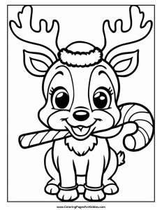 Reindeer Coloring Pages: 10 Free Printable PDFs